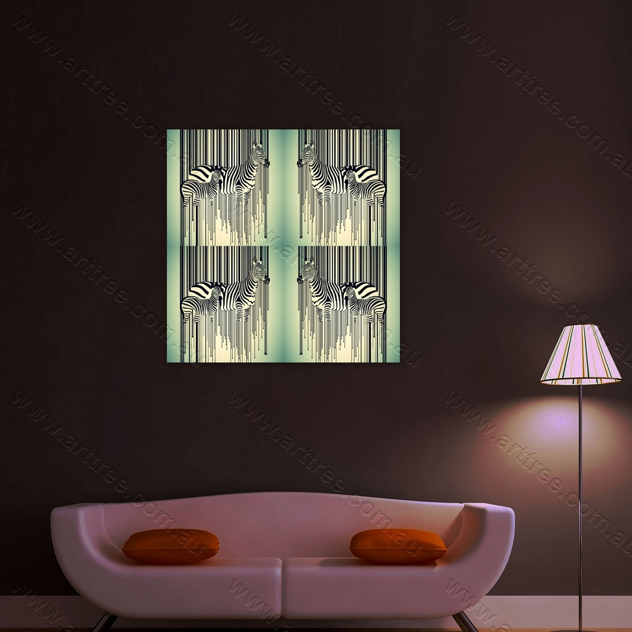 Black Zebra Pop Art Design - arttree.com.au