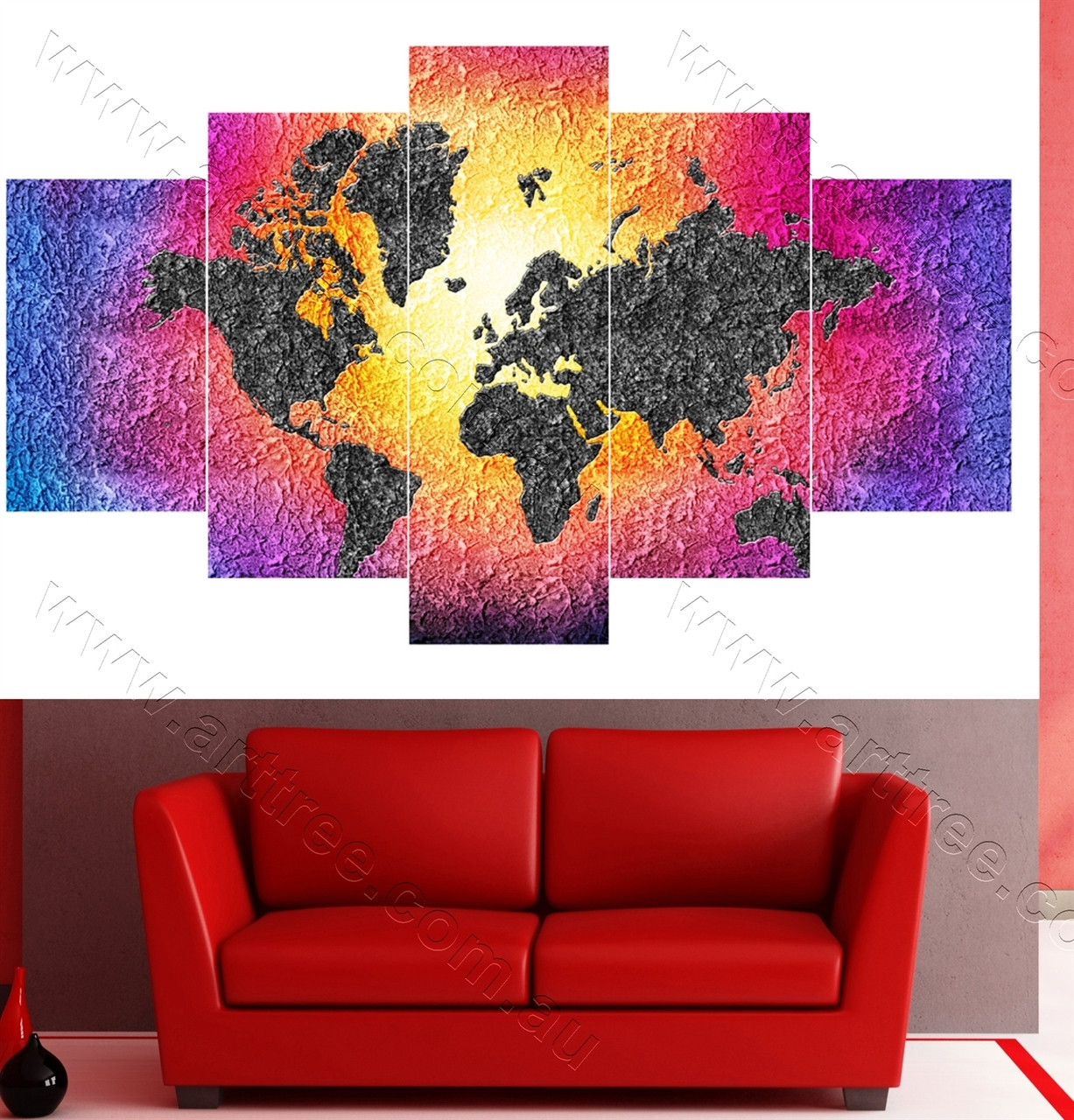 Beautiful Map Design - arttree.com.au