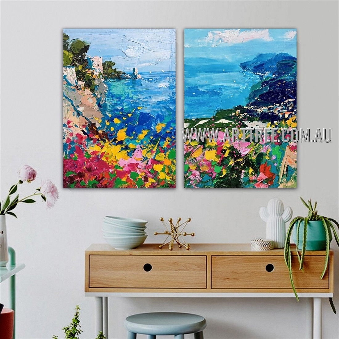 Buy 2 Panel Canvas Painting Set | Free Delivery Oz wide