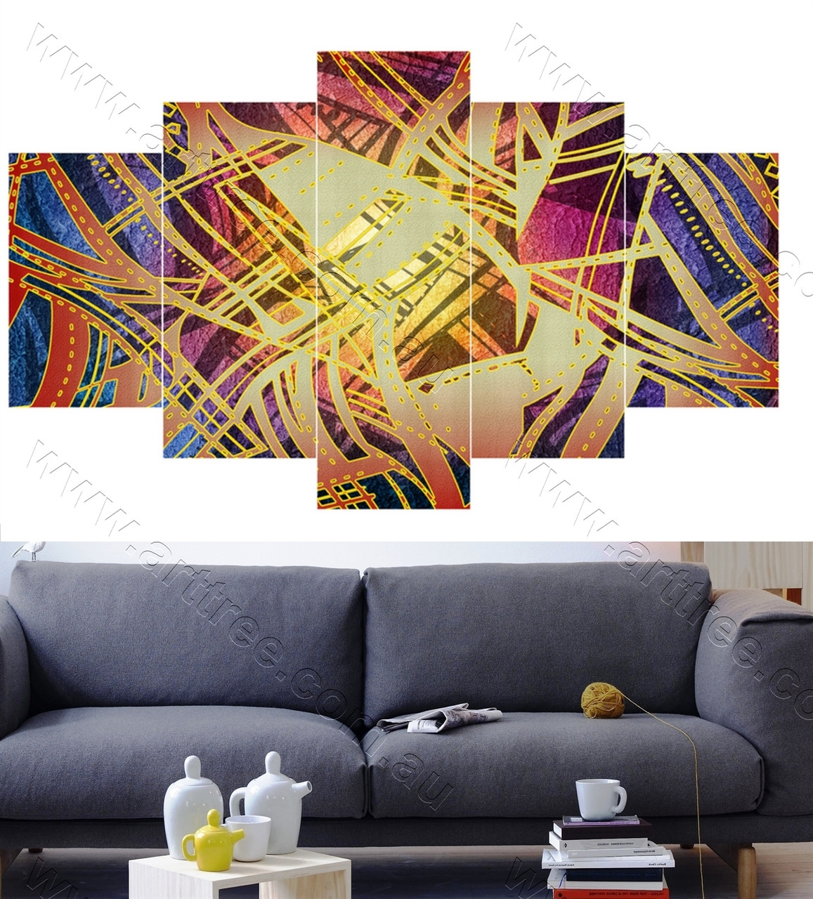 Abstract Road - arttree.com.au
