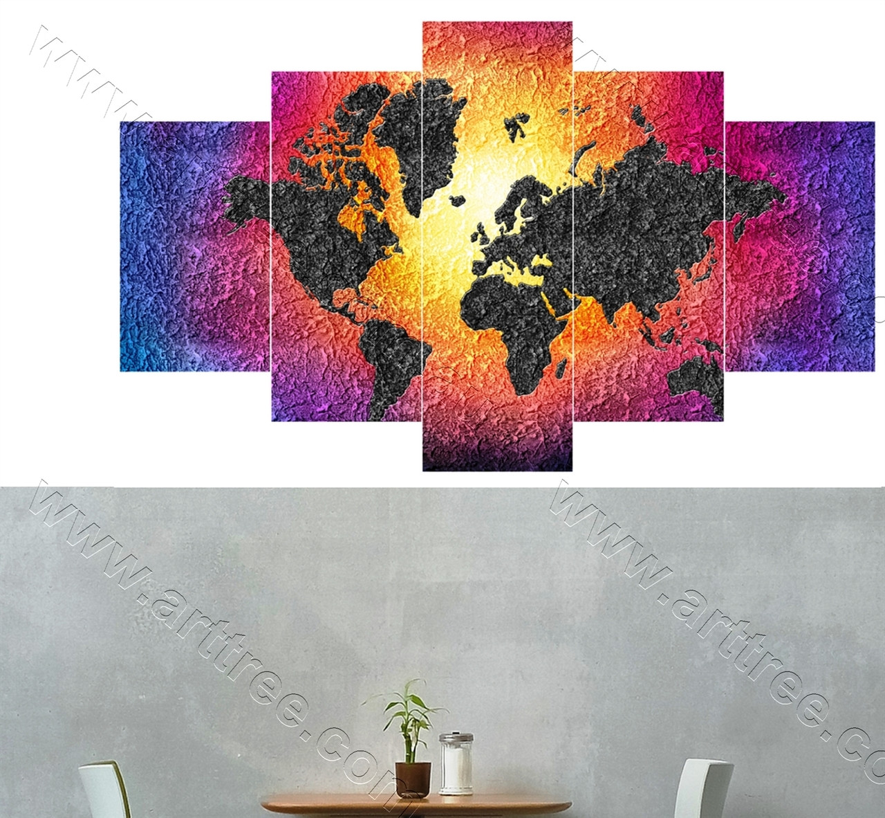 Beautiful Map Design - arttree.com.au