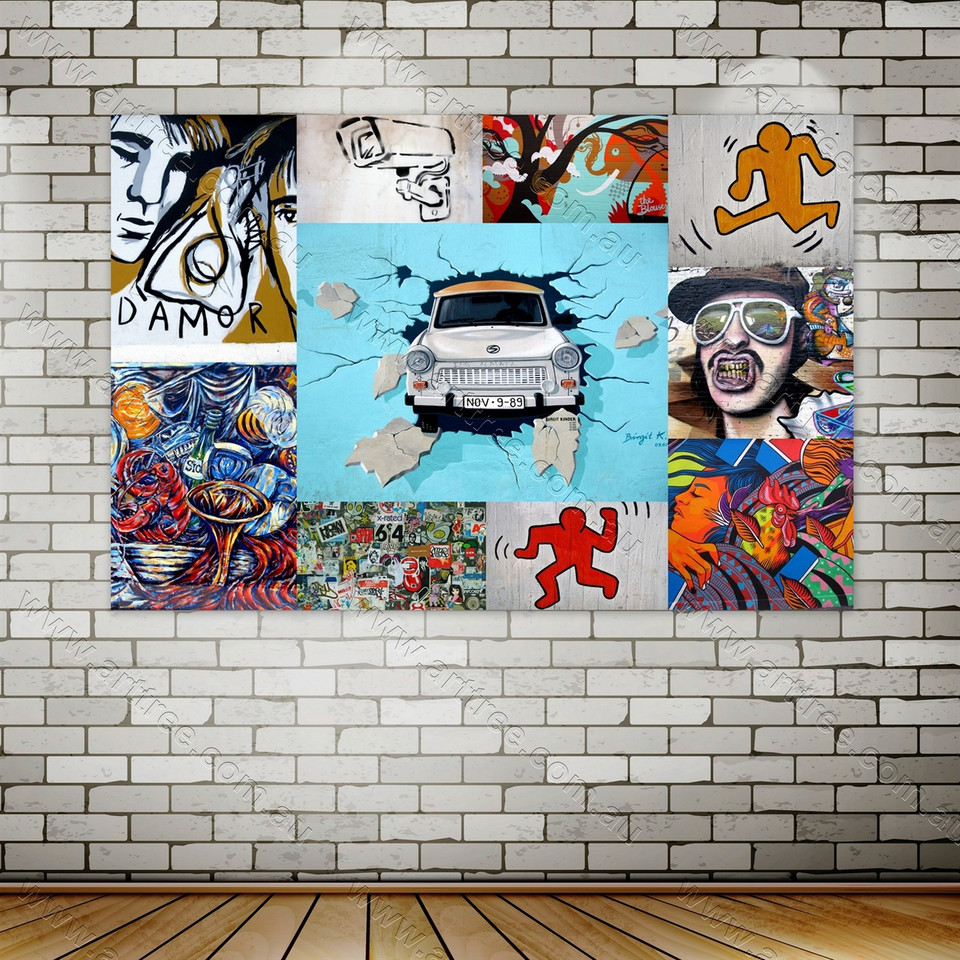 Scrap Street Art Collage - arttree.com.au