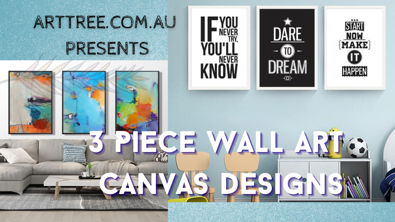 3 Piece Wall Art Canvas Designs Video - arttree.com.au