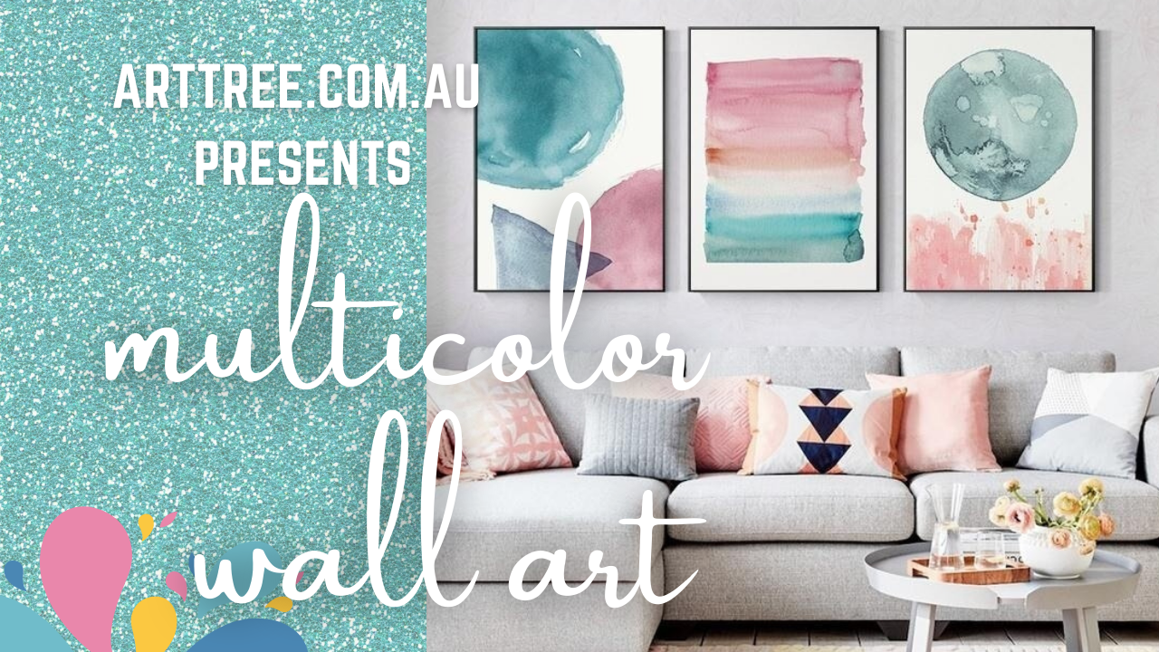 Multicolor Wall Art Video for Living Room Decor - arttree.com.au