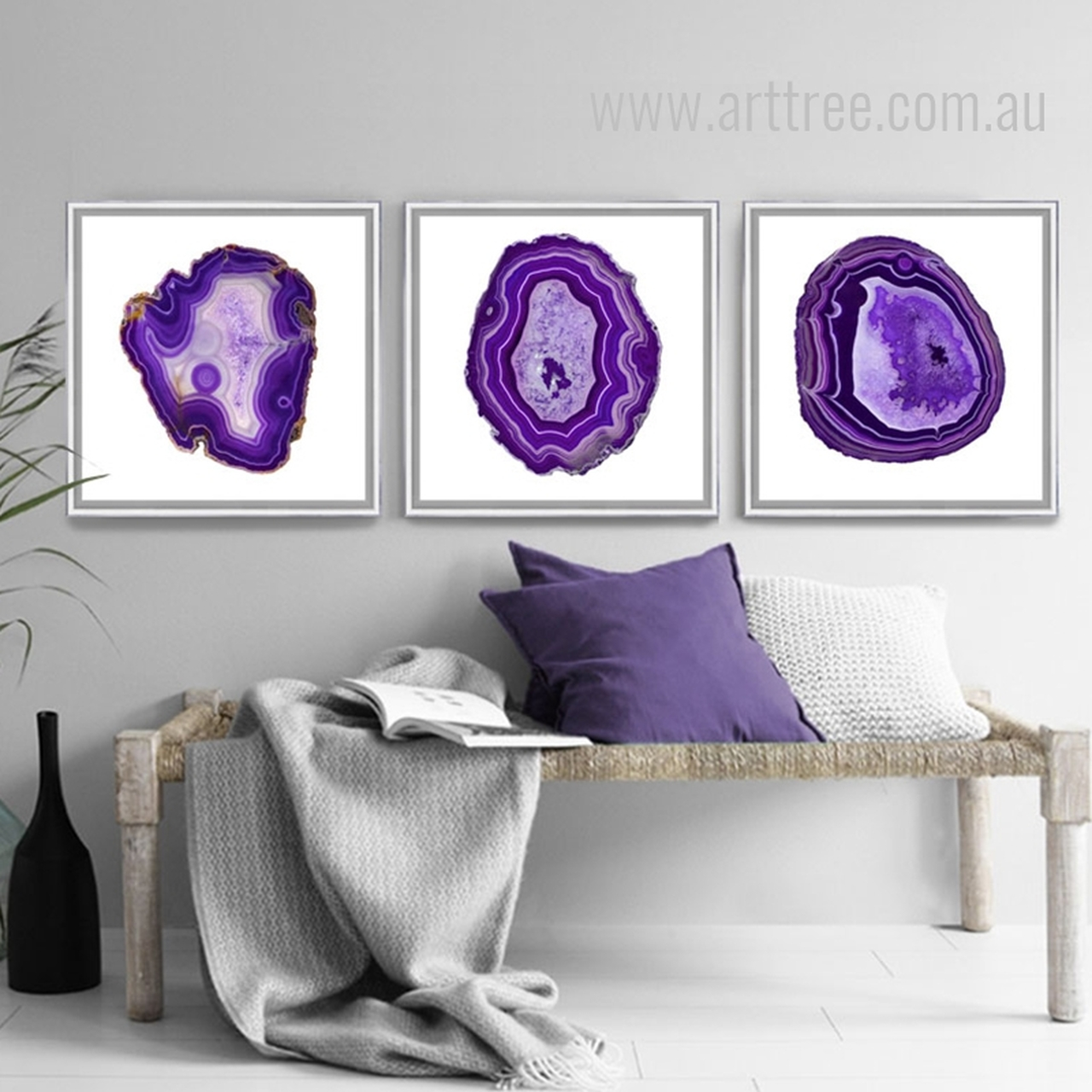 Add a Hit of Glam to Interiors Using Purple Wall Art - arttree.com.au