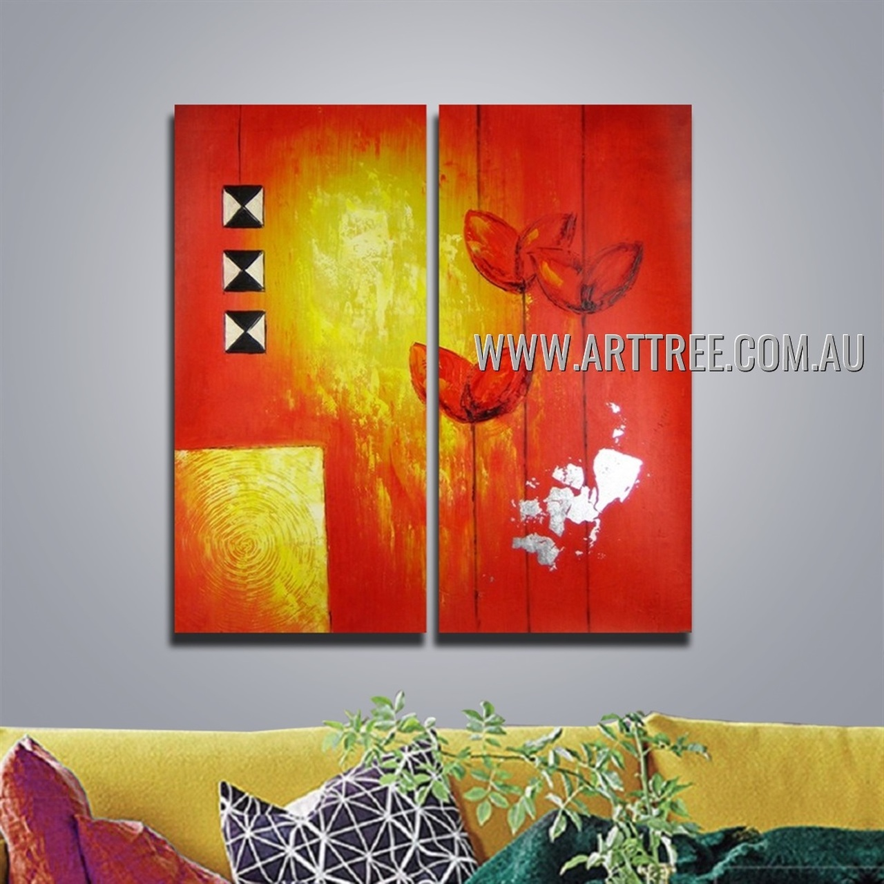 Grab Oversized Handmade Multi Panel Paintings For Your Home - arttree ...