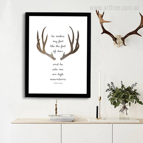 Deer Bible Verse - arttree.com.au