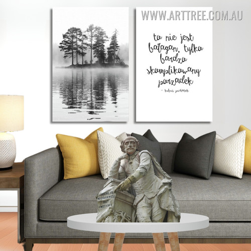 To Nie Words Deep Forest Framed 2 Piece Wall Decor Set - arttree.com.au