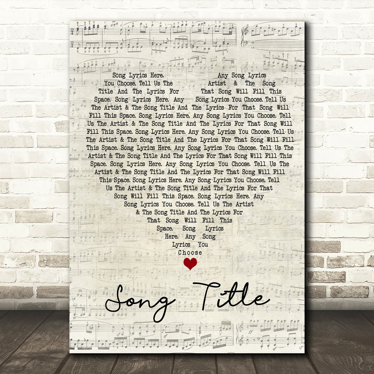 Song Lyric Prints