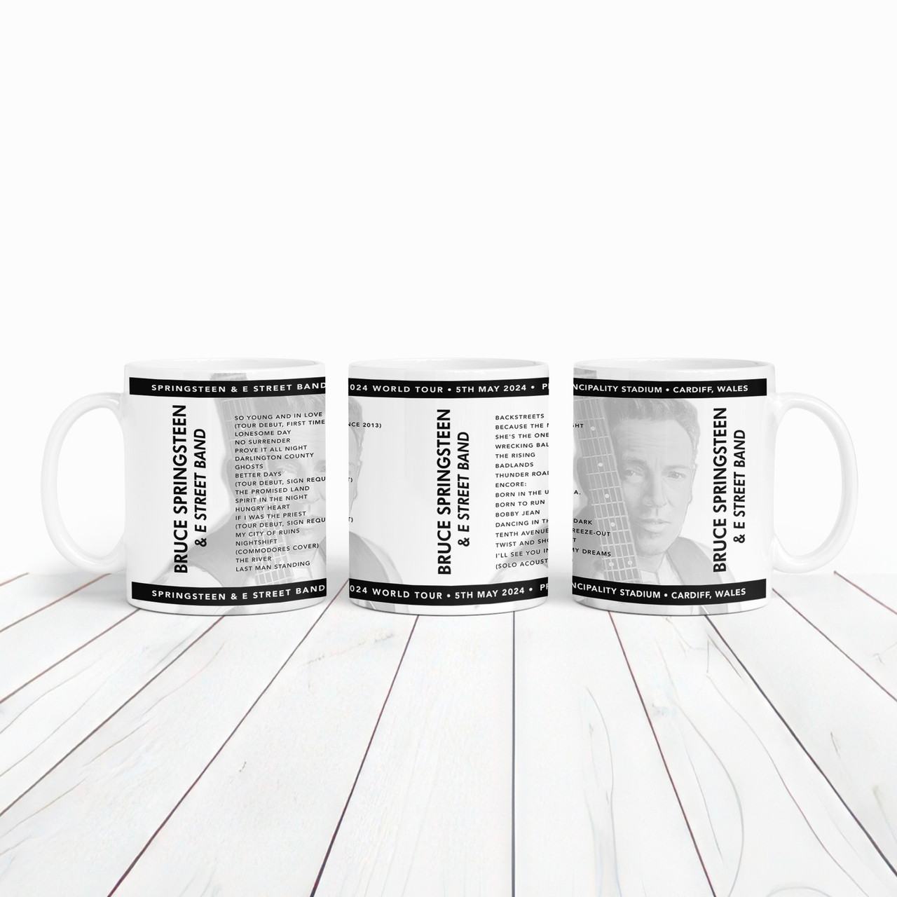 Bruce Springsteen Concert Setlist Gig Mug - Principality Stadium ...