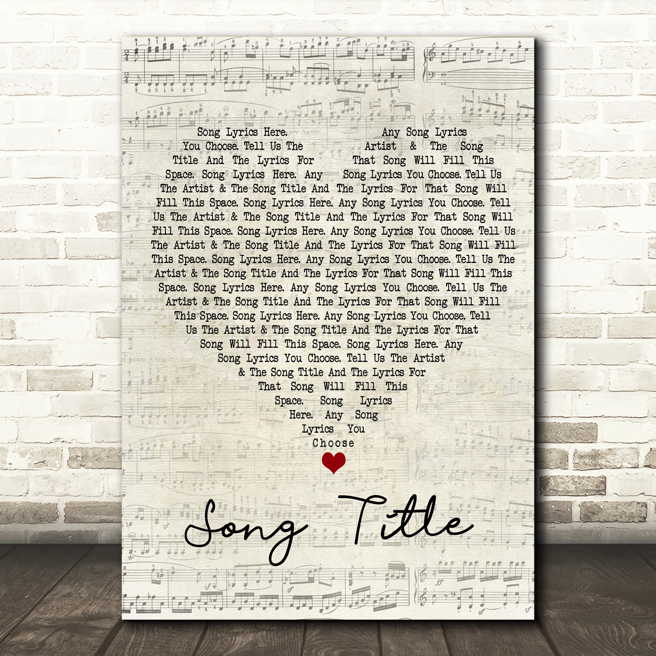 Song Lyric Prints