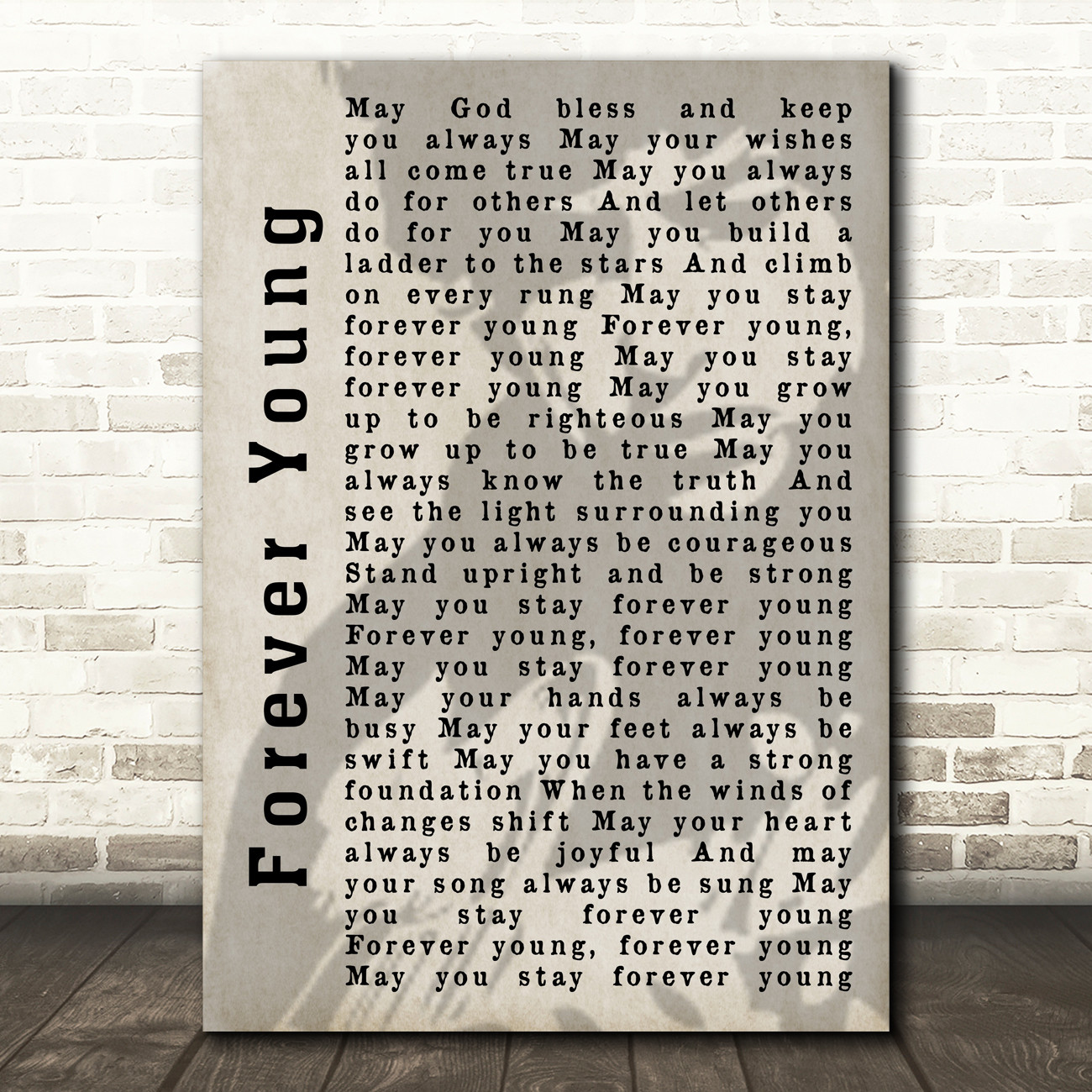 Bob Dylan Forever Young Song Lyric Vintage Quote Print ...