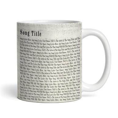 Script Bottom Script Heart Any Song Lyrics Custom Music Gift ...