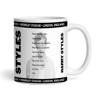 Harry Styles Concert Setlist Gig Mug - Wembley Stadium, London, England ...