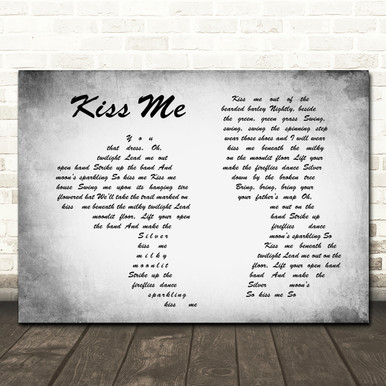 Sixpence None The Richer Kiss Me Man Lady Couple Grey Song Lyric Quote ...
