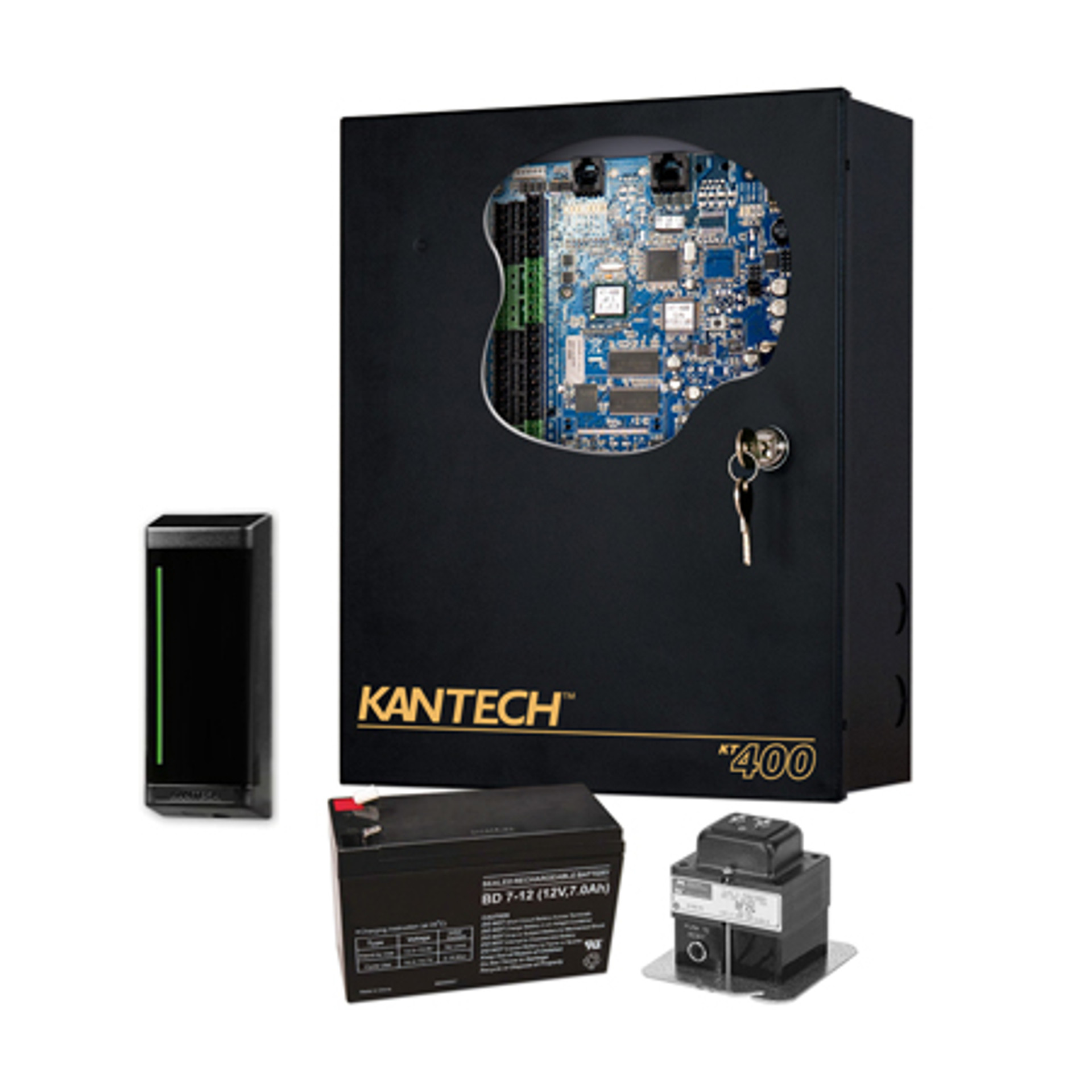KT-2-M Kantech 2 Door IP Controller with Metal Cabinet - No Power Supply or Battery