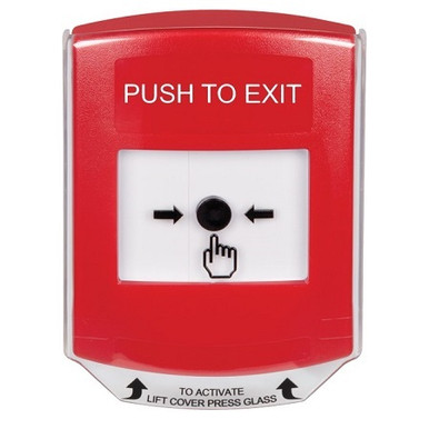 GLR021PX-EN STI Red Indoor Only Shield Key-to-Reset Push Button with ...