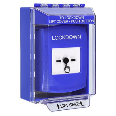 GLR471LD-EN STI Blue Indoor/Outdoor Low Profile Surface Mount Key-to ...