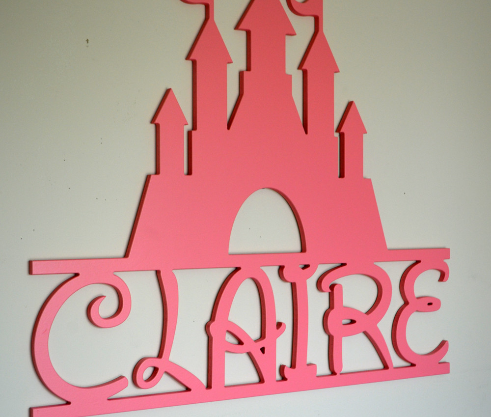 Disney Castle Custom Name Nursery Decor - Fast Shipping ...