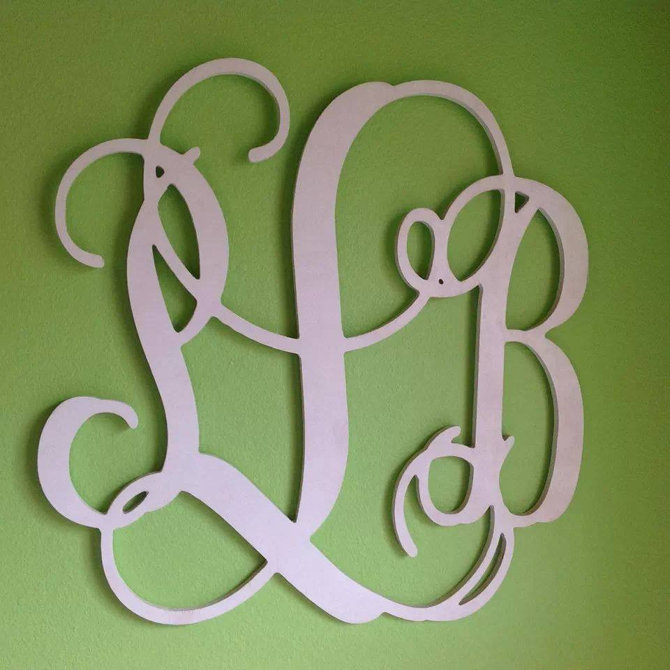 Wooden Monogram Wall Hanging Letters - MonogramCrafty