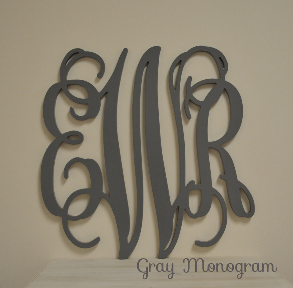 Wooden Monogram Wall Hanging Letters - MonogramCrafty