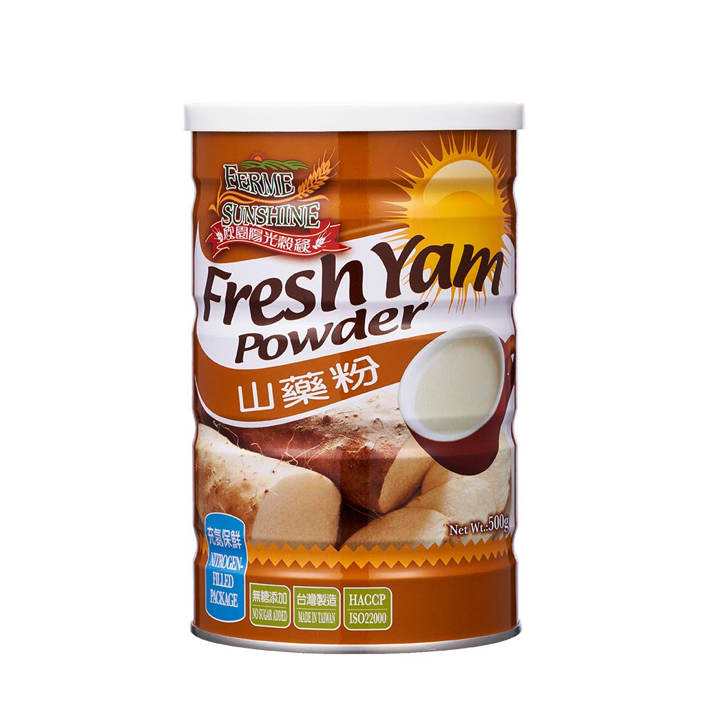 Ferme Sunshine Fresh Yam Powder 陽光穀綠山藥粉(罐) - EZ MARKET