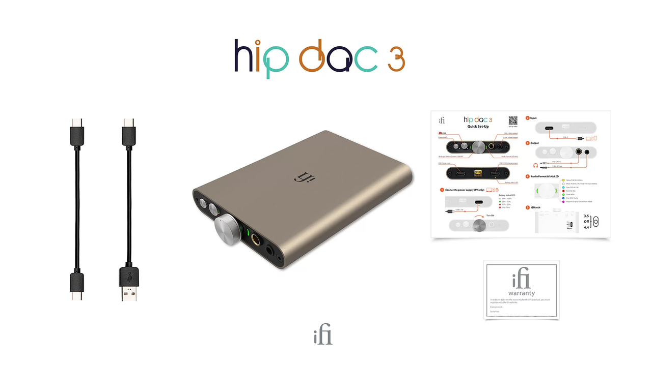 iFi Audio - hip dac 3 Portable DAC & Headphone Amplifier