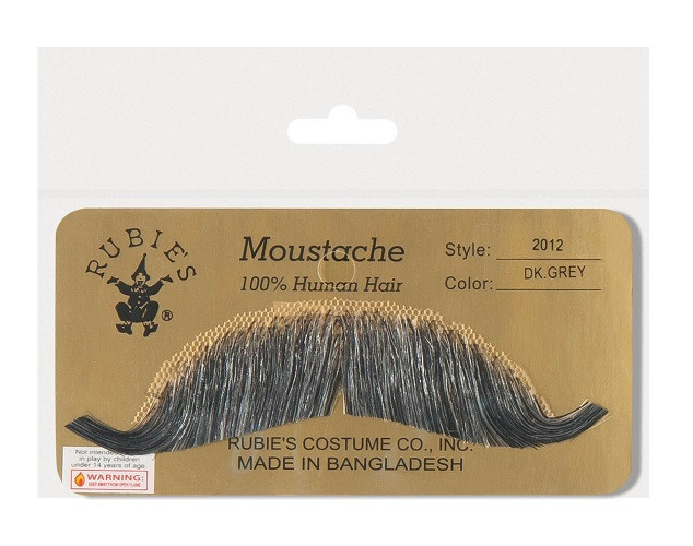 European Moustache 100% Human Hair
