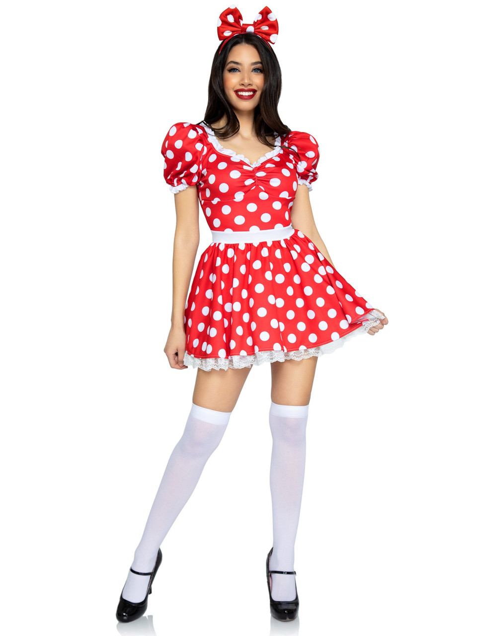 Polka Dot Dress With Headband Costume - Imaginations Costume & Dance