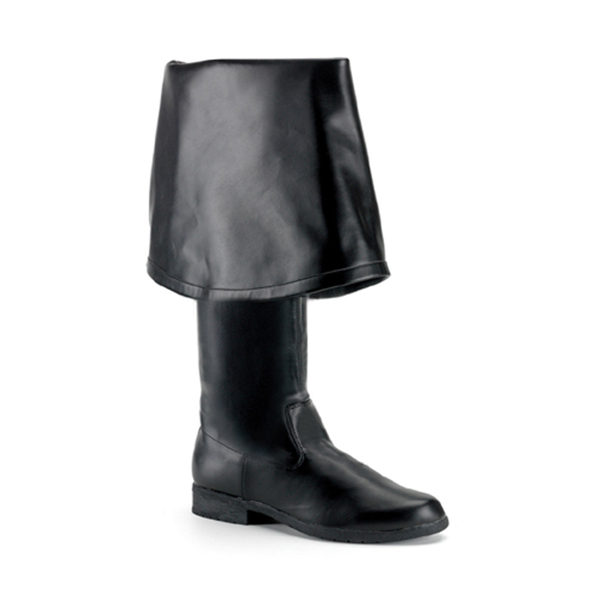 Men's Pirate Boot Bell Cuff 1.5 inch Heel Faux Leather - Imaginations ...