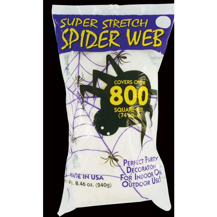 Super Stretch™ White Spider Web 240 Gram - Imaginations Costume & Dance