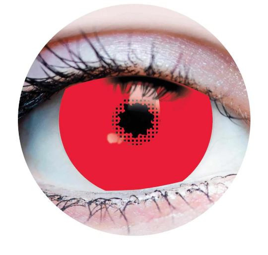 PRIMAL ® Red Mini Sclera - Red Colored Contact Lenses