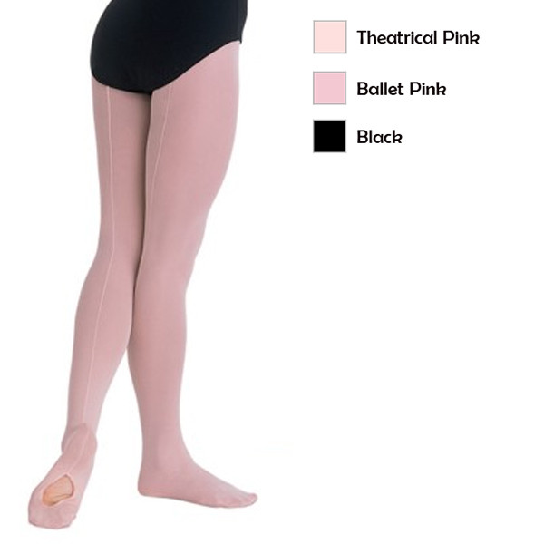 Total Stretch Back Seam Knit Waist Convertable Tights - Imaginations ...