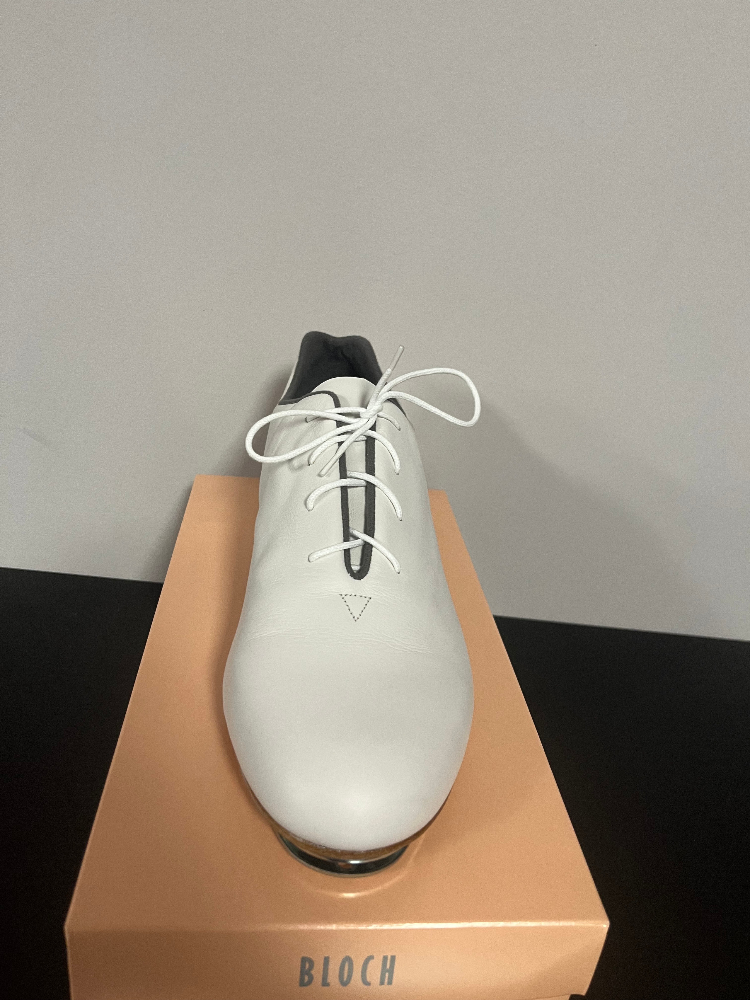 Men's White Tap Flex w/ Stevens Stompers Clogging Taps