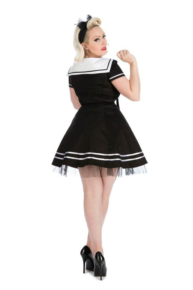Sailor Black Minidress Ladies Dress - Imaginations Costume & Dance