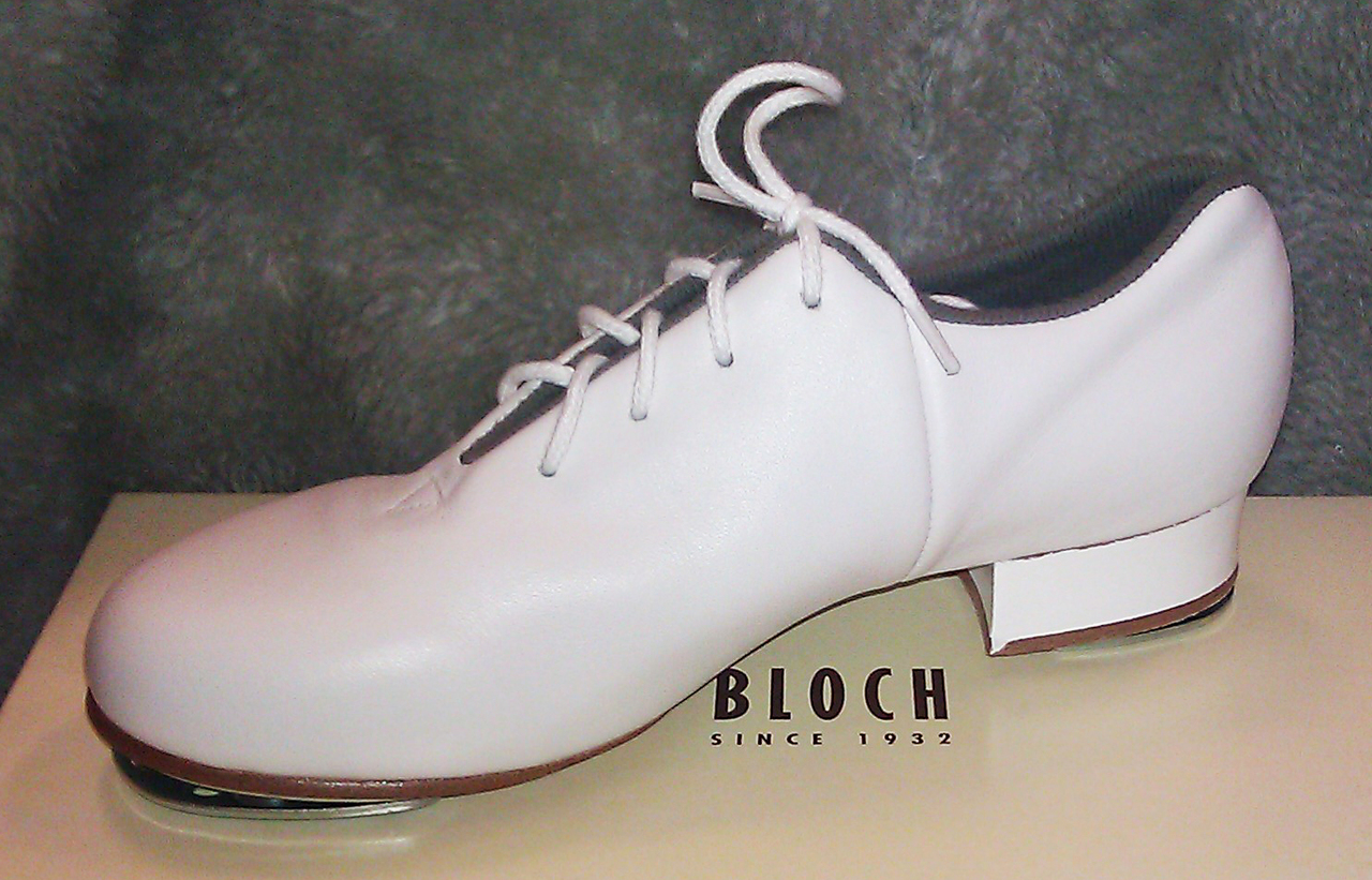Men's White Tap Flex w/ Stevens Stompers Clogging Taps