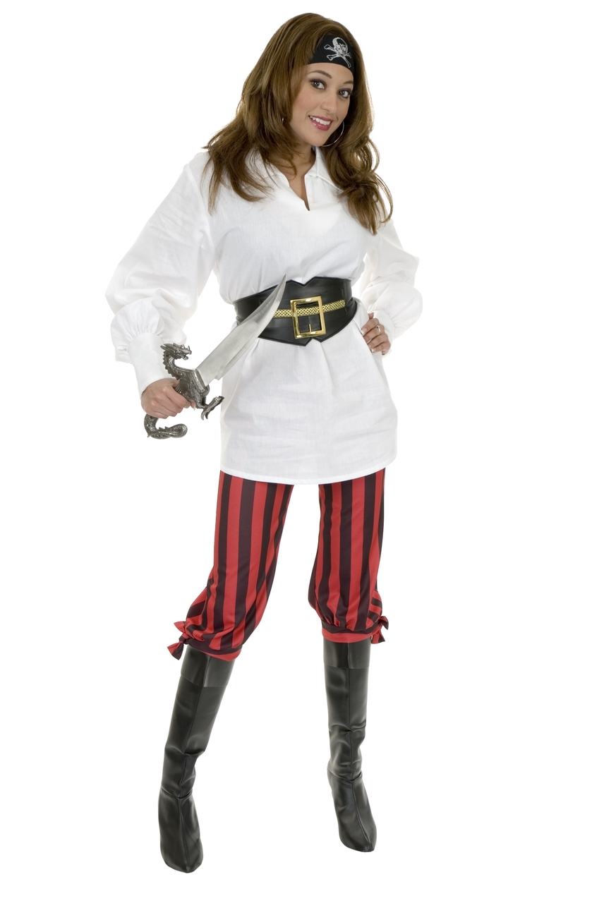 Pirate White Gauze Shirt w/ Collar - Imaginations Costume & Dance