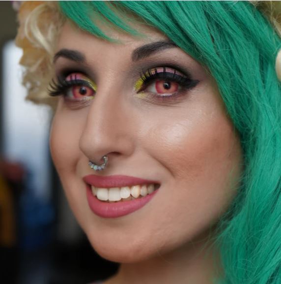 PRIMAL ® Jinx - Pink Colored Contact Lenses