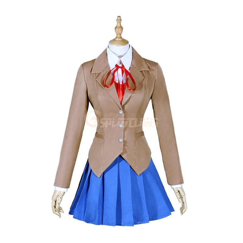 DDLC! Doki Doki Literature Club Monika Uniform Outfit Cosplay Costumes ...