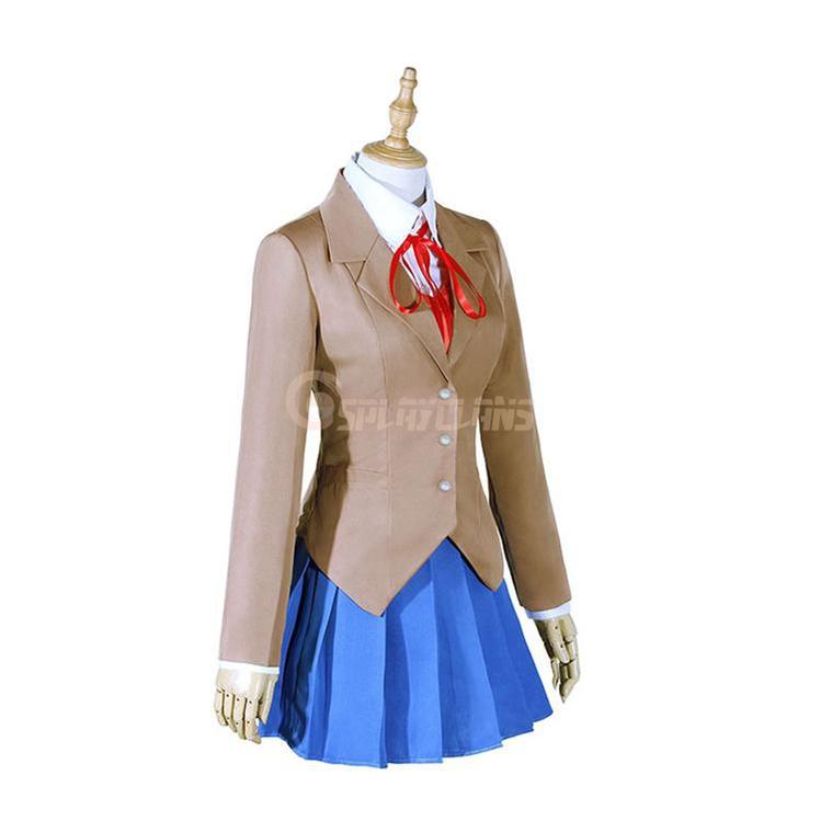 DDLC! Doki Doki Literature Club Monika Uniform Outfit Cosplay Costumes ...