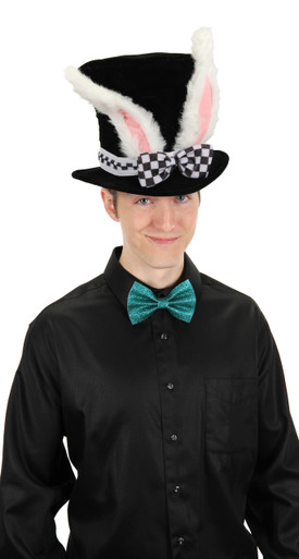 White Rabbit Top Hat with Ears Alice in Wonderland