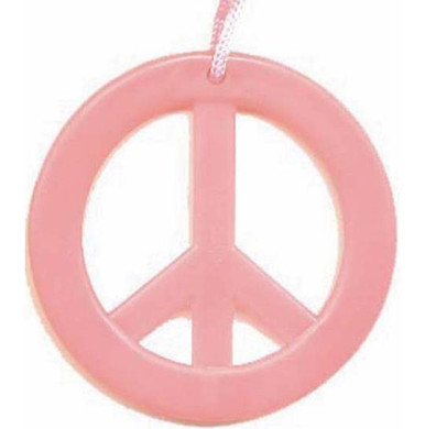 Plastic Peace Sign Necklace Assorted Neon Colors - Imaginations Costume ...