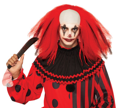 EVIL CLOWN WIG – RED - Imaginations Costume & Dance