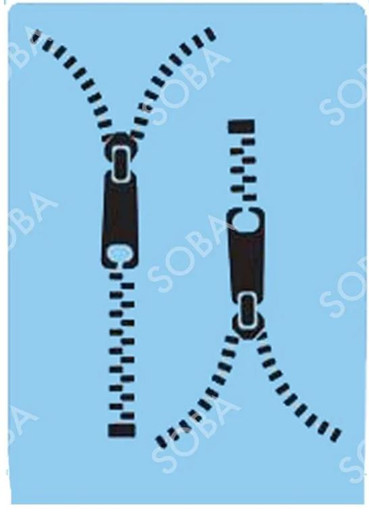 Zipper Stencil - Imaginations Costume & Dance