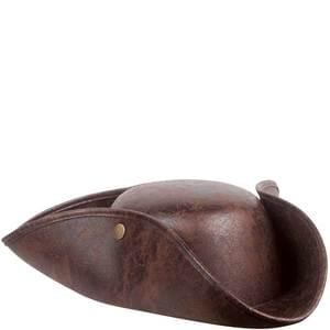Brown Leatherette Pirate Hat - Imaginations Costume & Dance