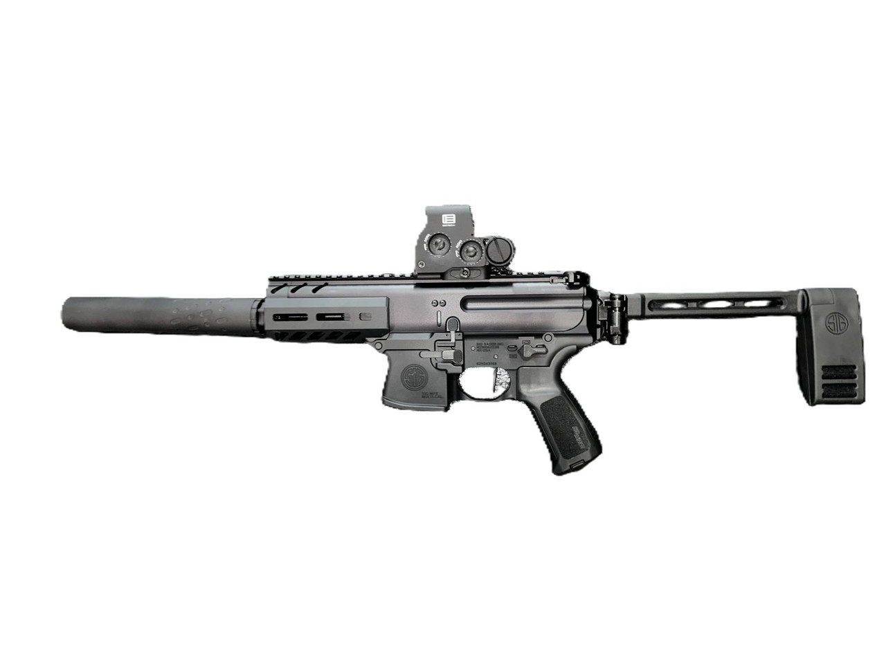 SIG SAUER MPX K PISTOL 9MM + EOTECH EXPS3 SCOPE + YHM SIDEWINDER M2