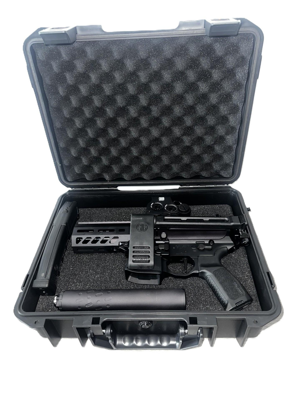 SIG SAUER MPX K PISTOL 9MM + EOTECH EXPS3 SCOPE + YHM SIDEWINDER M2