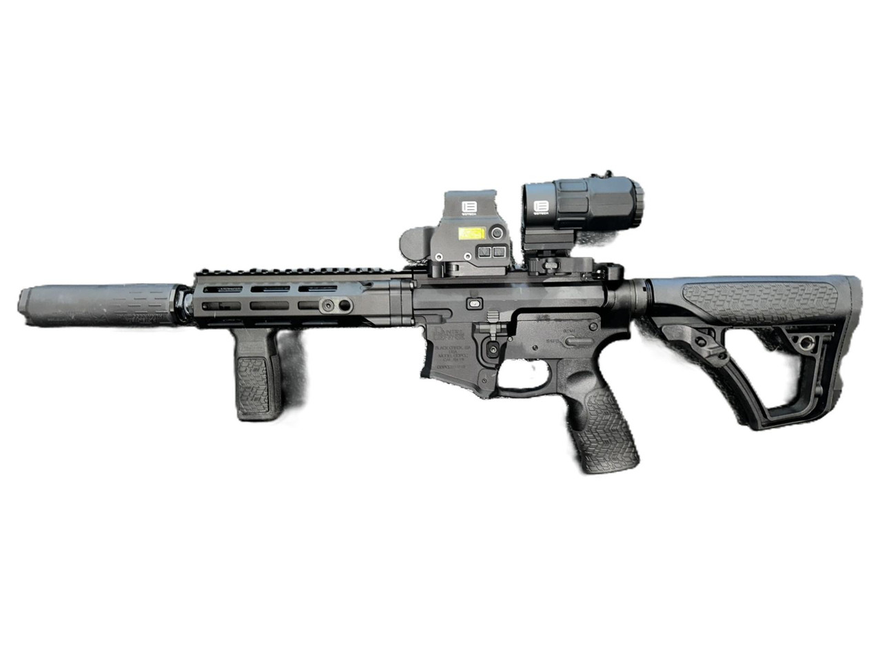 DANIEL DEFENSE PCC 9MM + EOTECH HHS V EXPS3-4 SCOPE + HUXWRX FLOW 9K TI ...