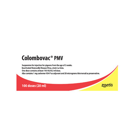 Colombovac PMV Paramxyo Pigeon Vaccine 50 doses
