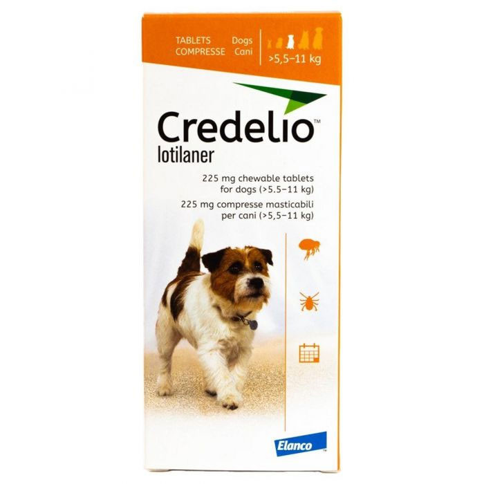Credelio Chewable Tablets for dogs (>5.5 - 11kg) 225mg